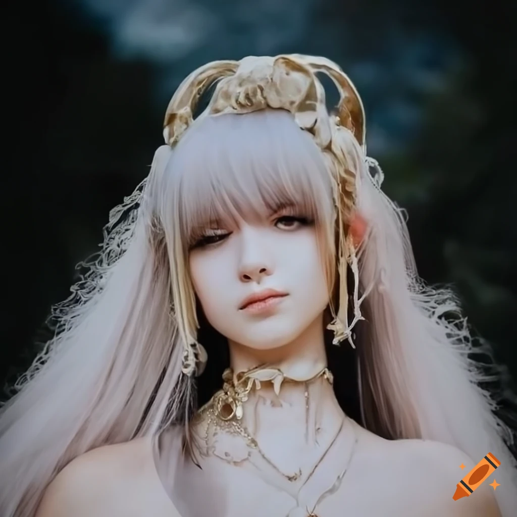 Detailed depiction of an angelic figure in moonlight on Craiyon