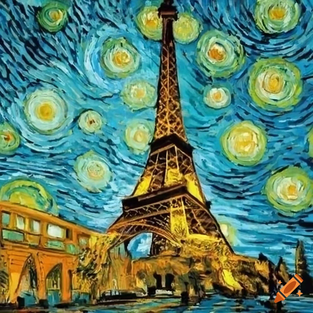 Eiffel Tower images created on Craiyon