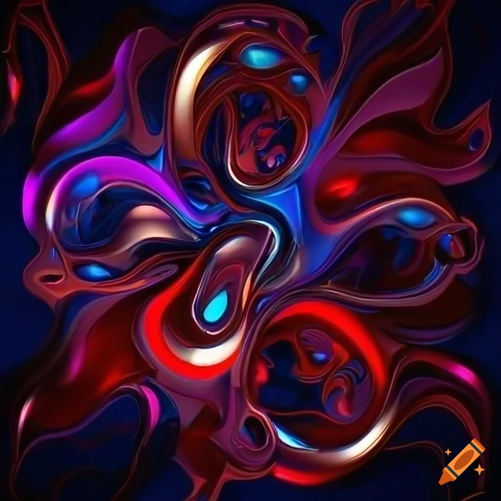 Vibrant abstract art painting by Ashley Wood on Craiyon