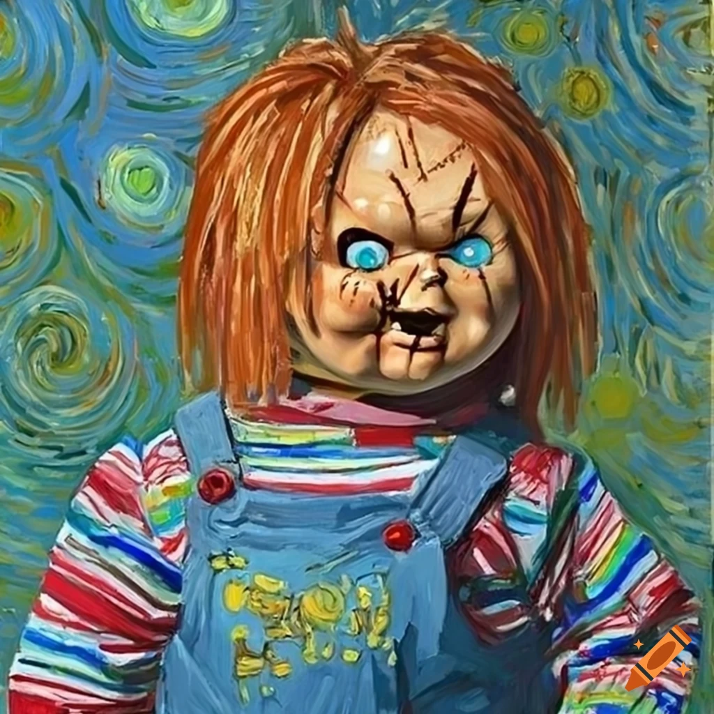 Van gogh's painting of chucky