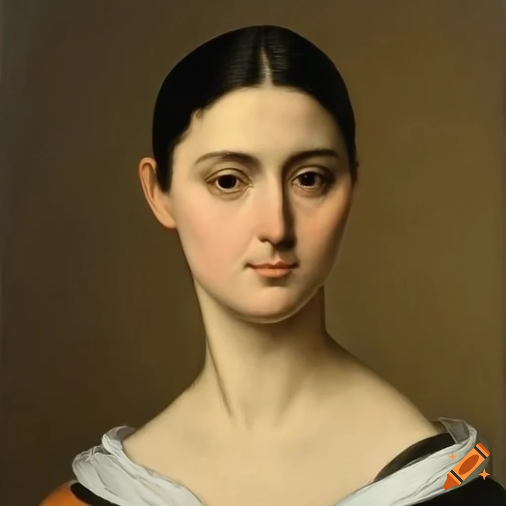 Ingres portrait of a young woman
