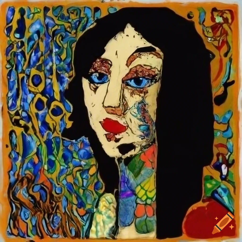 Individualistic portrait in abstract art style on Craiyon