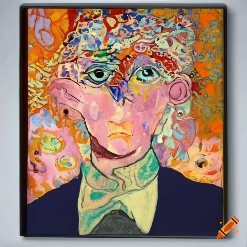 Individualistic portrait in the style of e.sotoko picasso on Craiyon