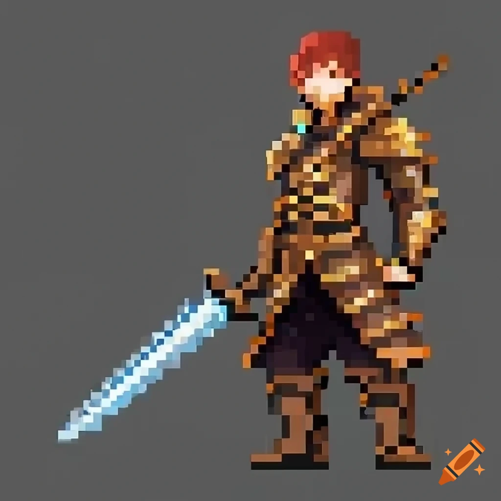 Pixel Art Swordsman