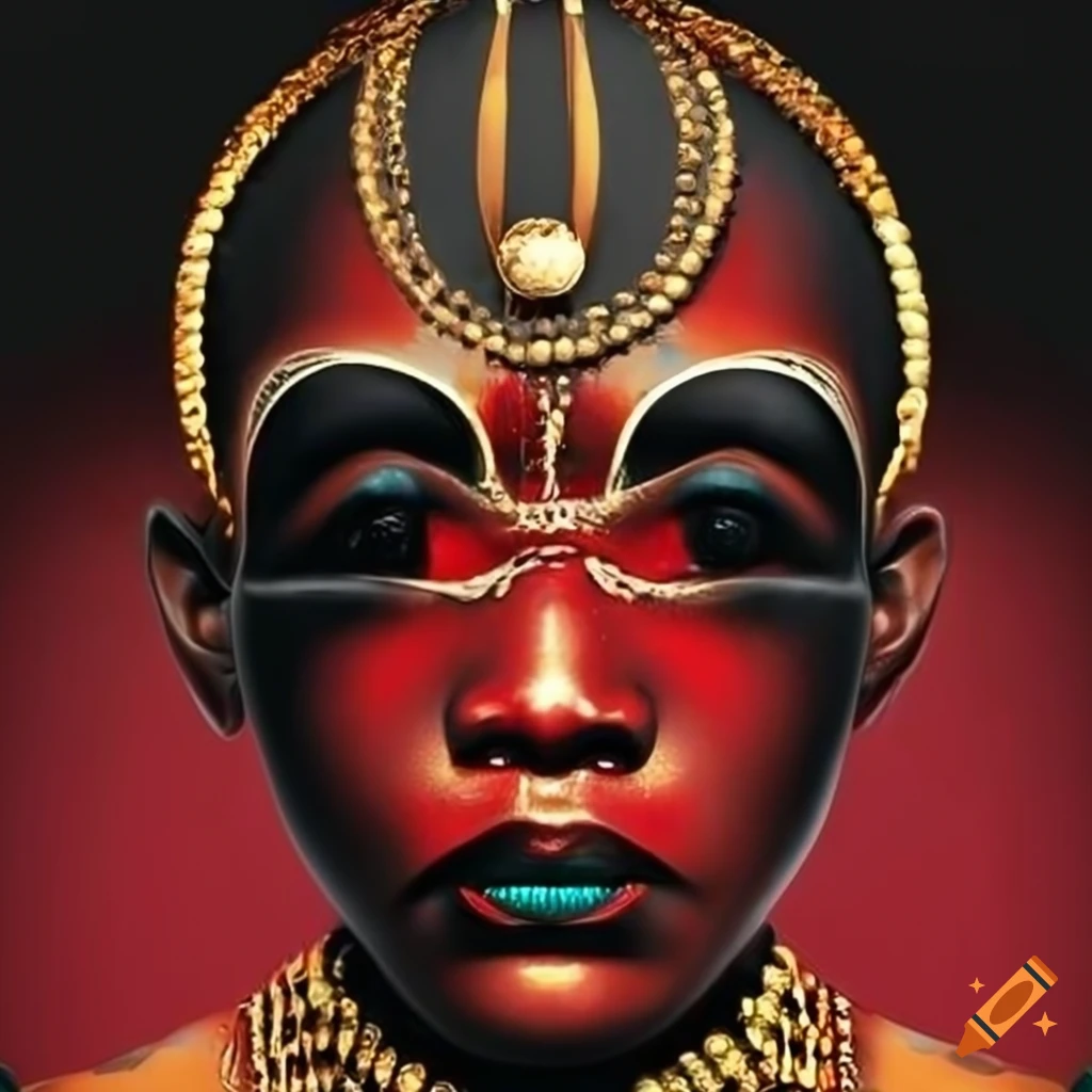 Abstract art inspired by zulu african tribe on Craiyon