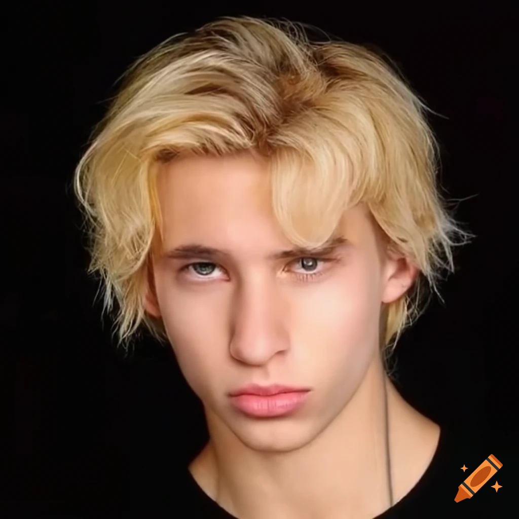 Portrait of a blond man with a unibrow on Craiyon