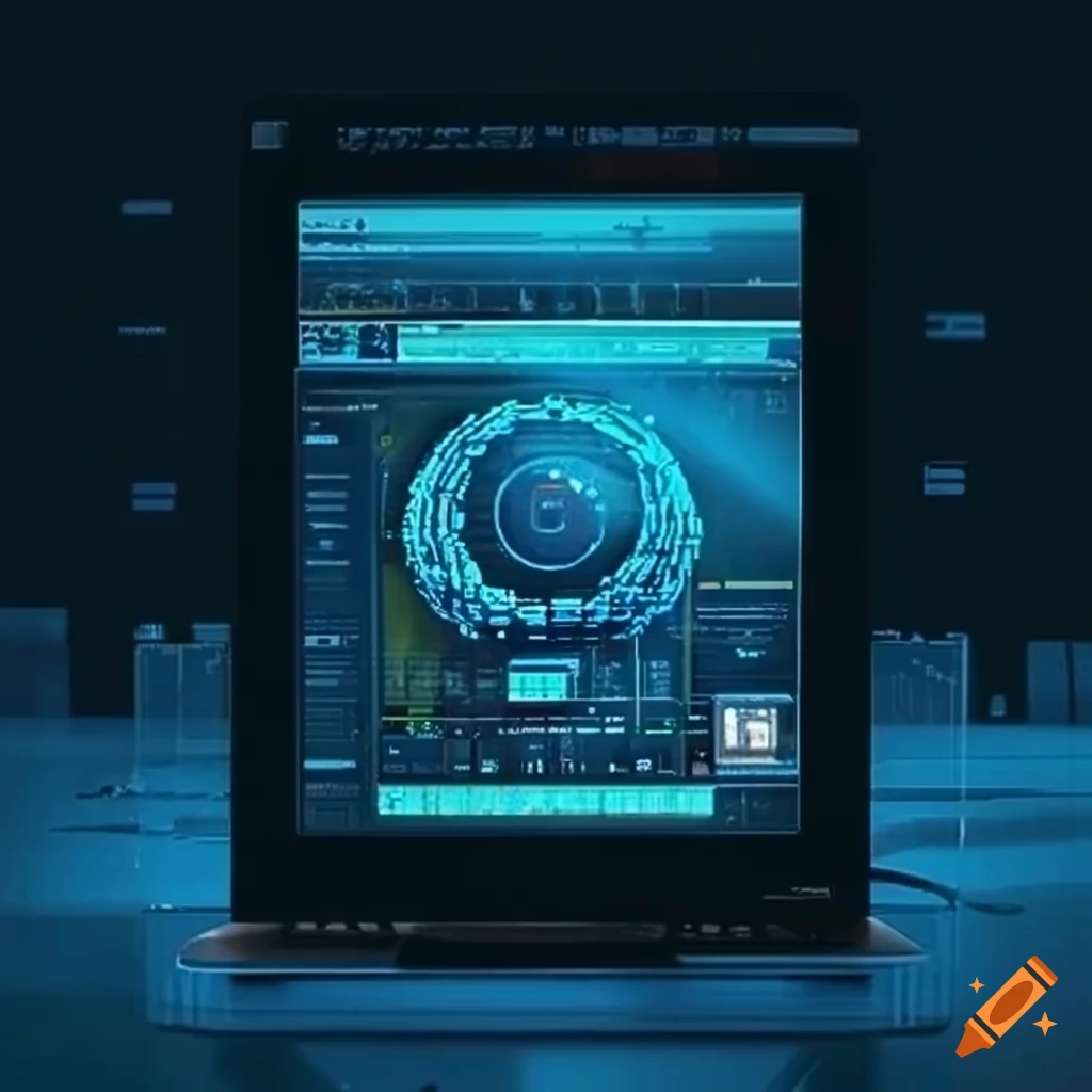 Illustration of hack detection software on Craiyon