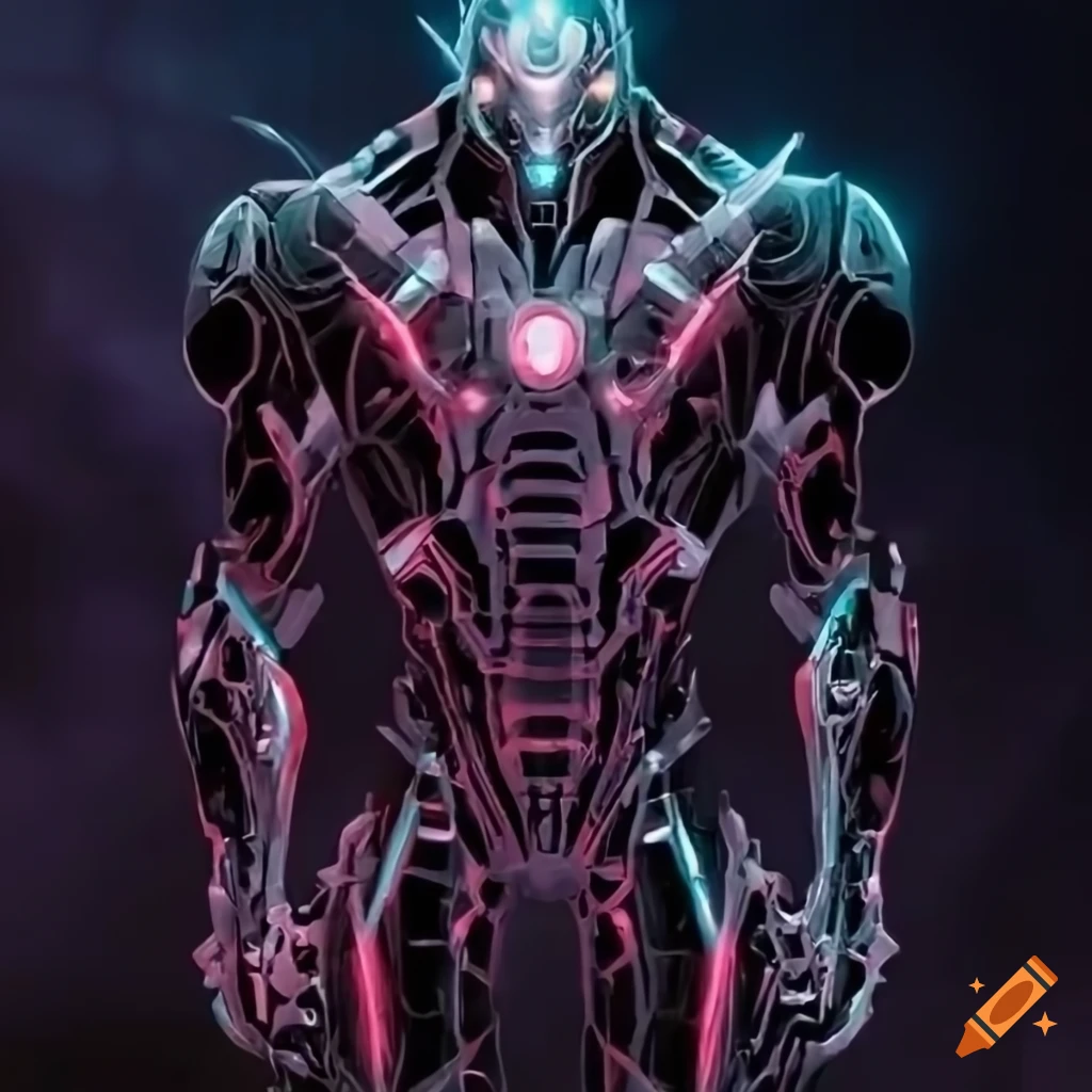 Ultron sigma in glow-in-the-dark on Craiyon