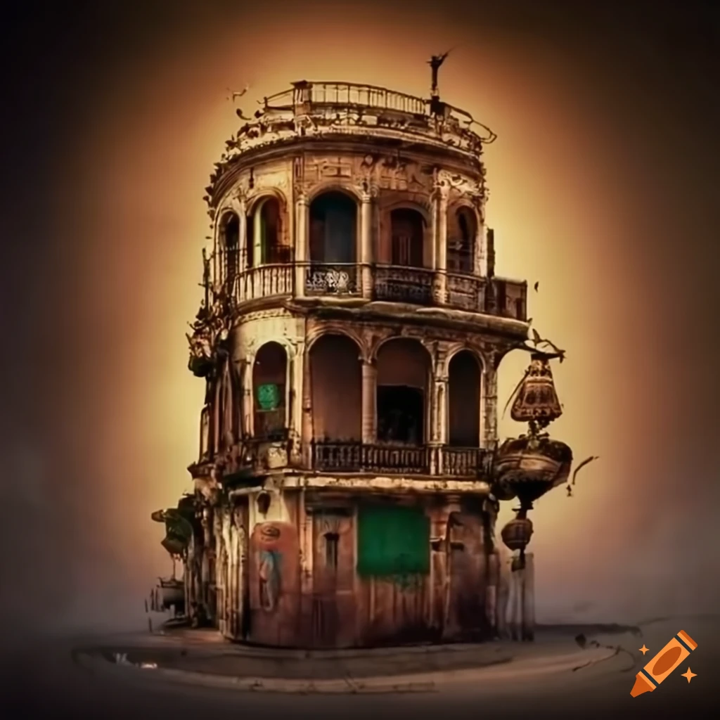 Steampunk-inspired places in old havana on Craiyon