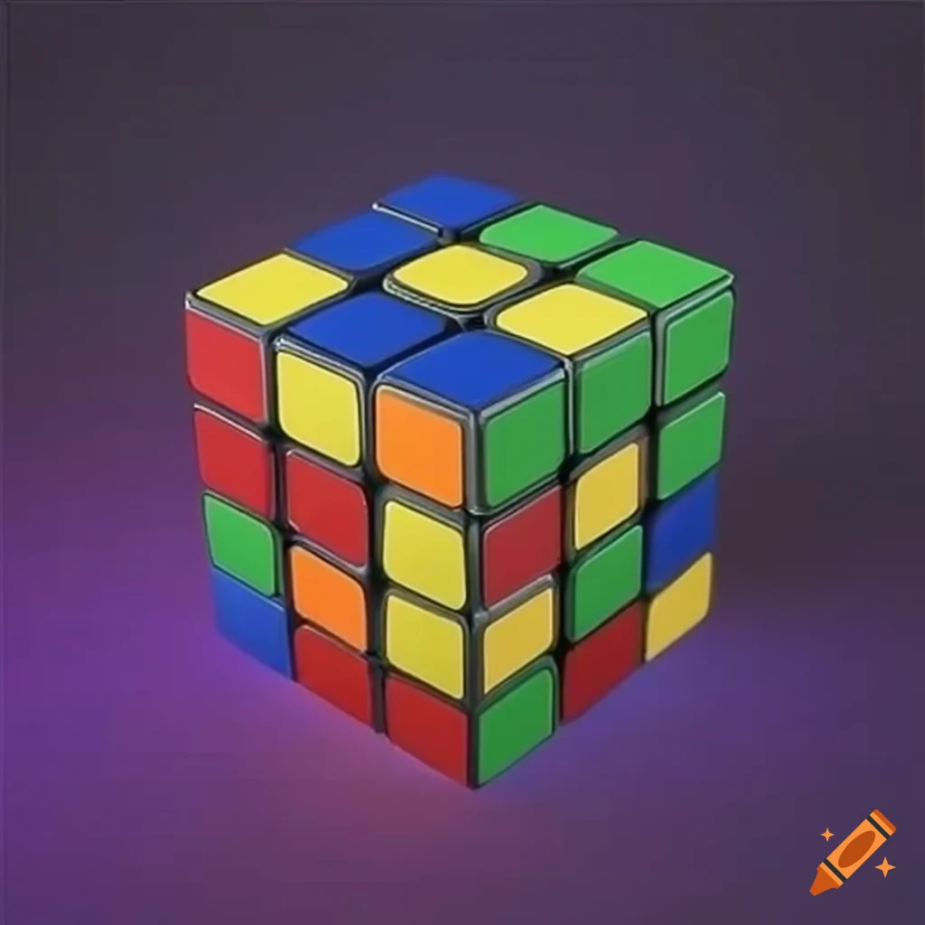 Rubik's cube 3x4 on Craiyon