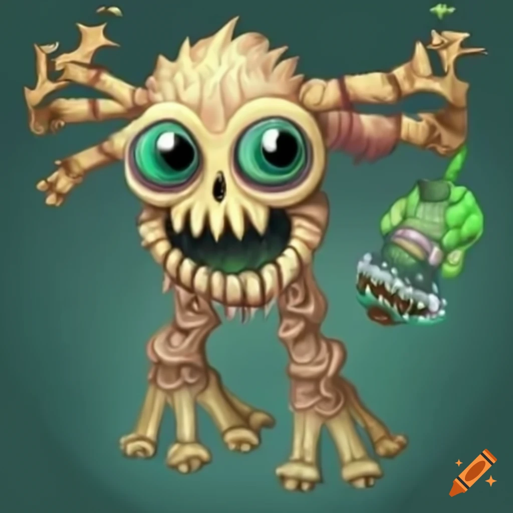 My Singing Monsters bone creature on Craiyon