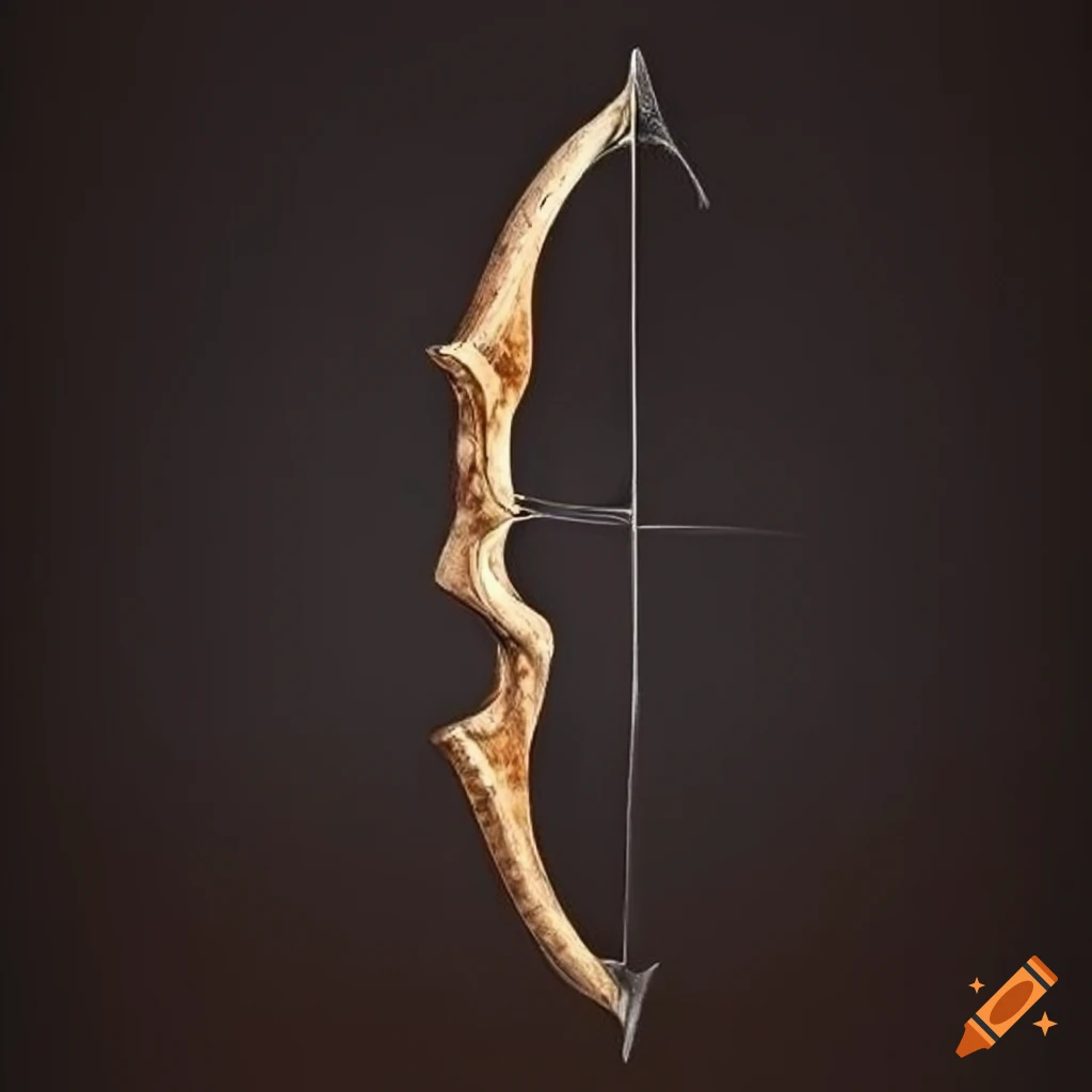 Fantasy-style longbow on Craiyon