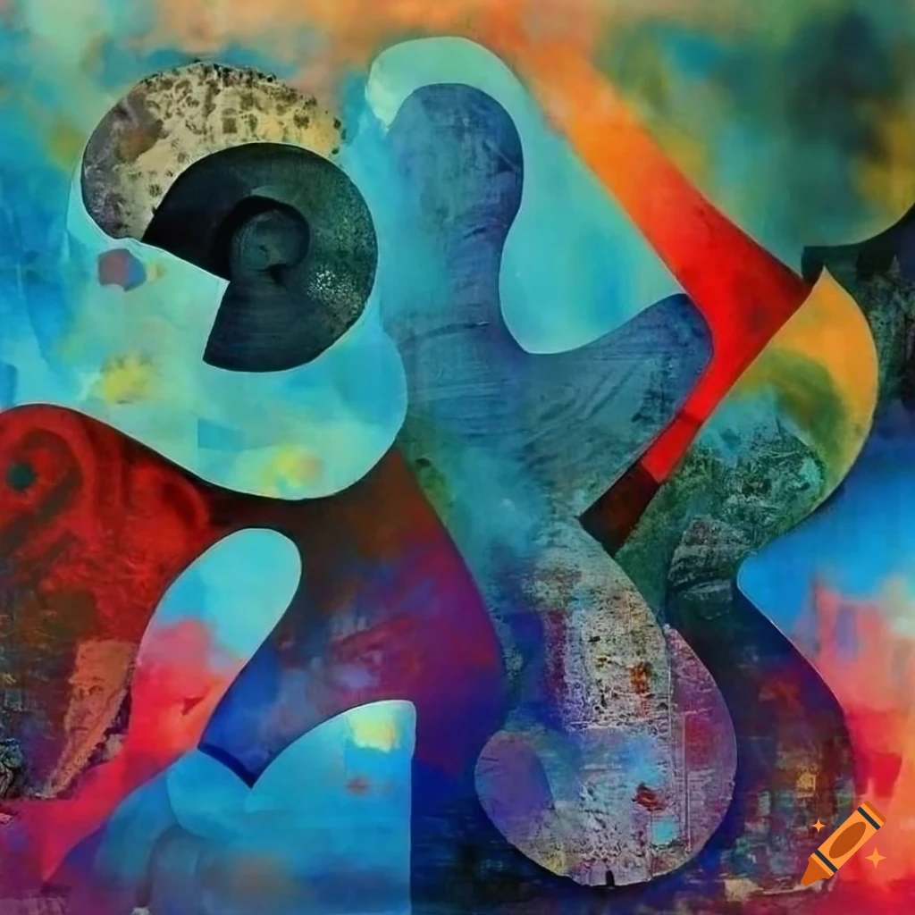 Non-figurative abstract artwork in max ernst style on Craiyon