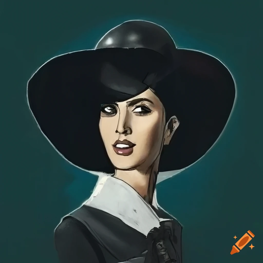 Character from noir graphic novel by norman rockwell on Craiyon