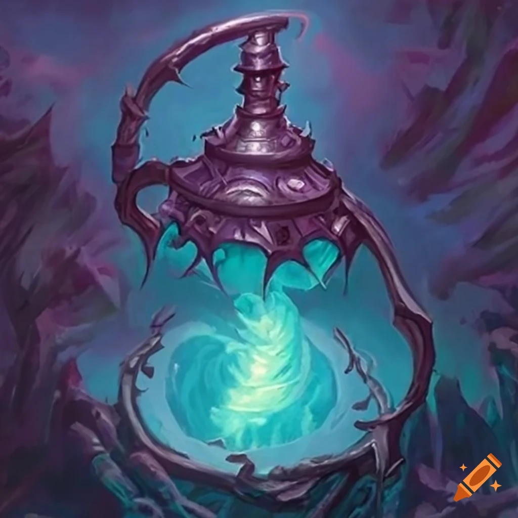 Dark fantasy artwork of a magic lantern on Craiyon