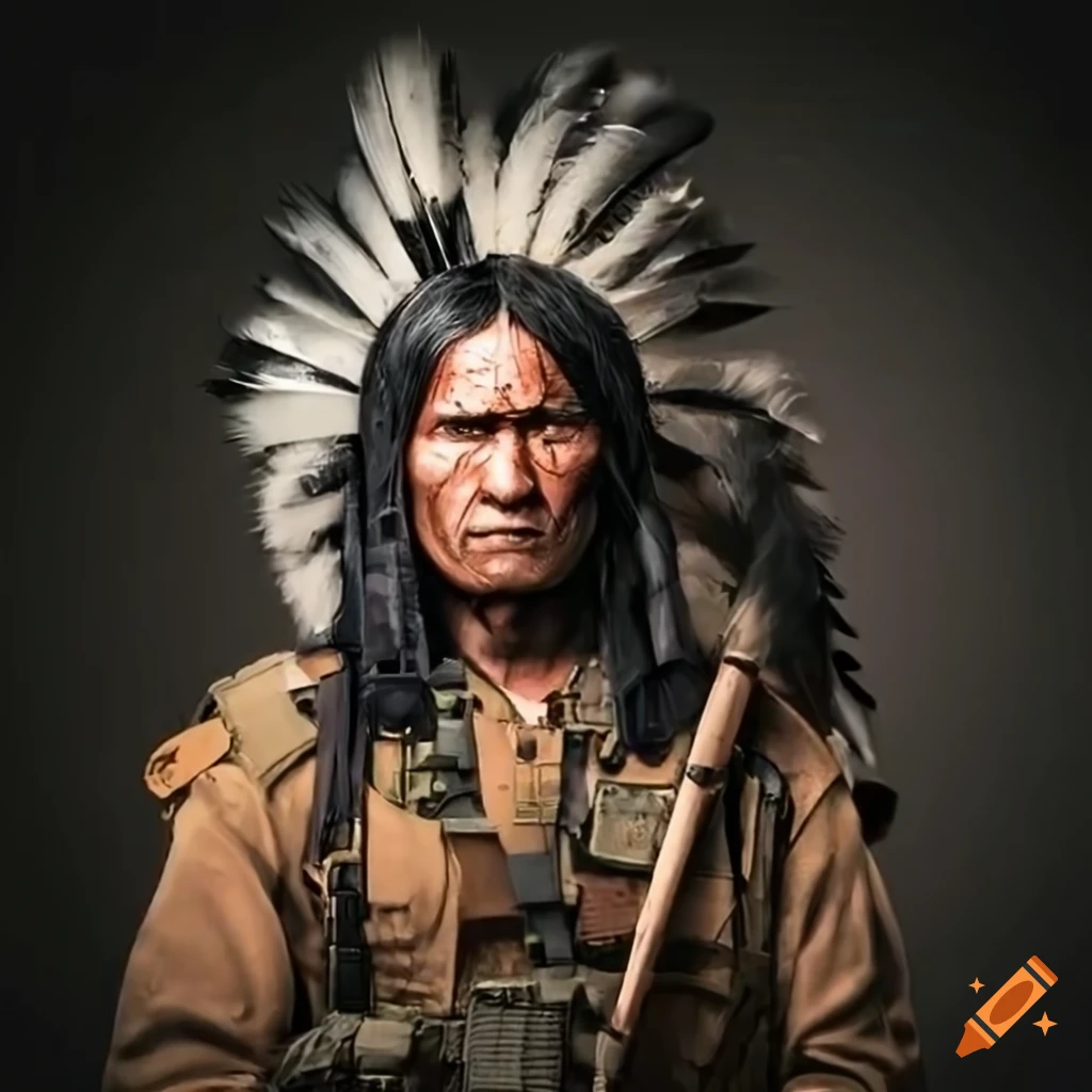 Native American Warrior Gezichtstatoeages 18 Native American Warrior