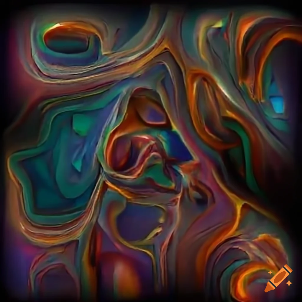Abstract ai-generated artwork on Craiyon