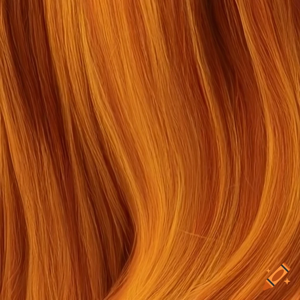 Texture of orange hair on Craiyon