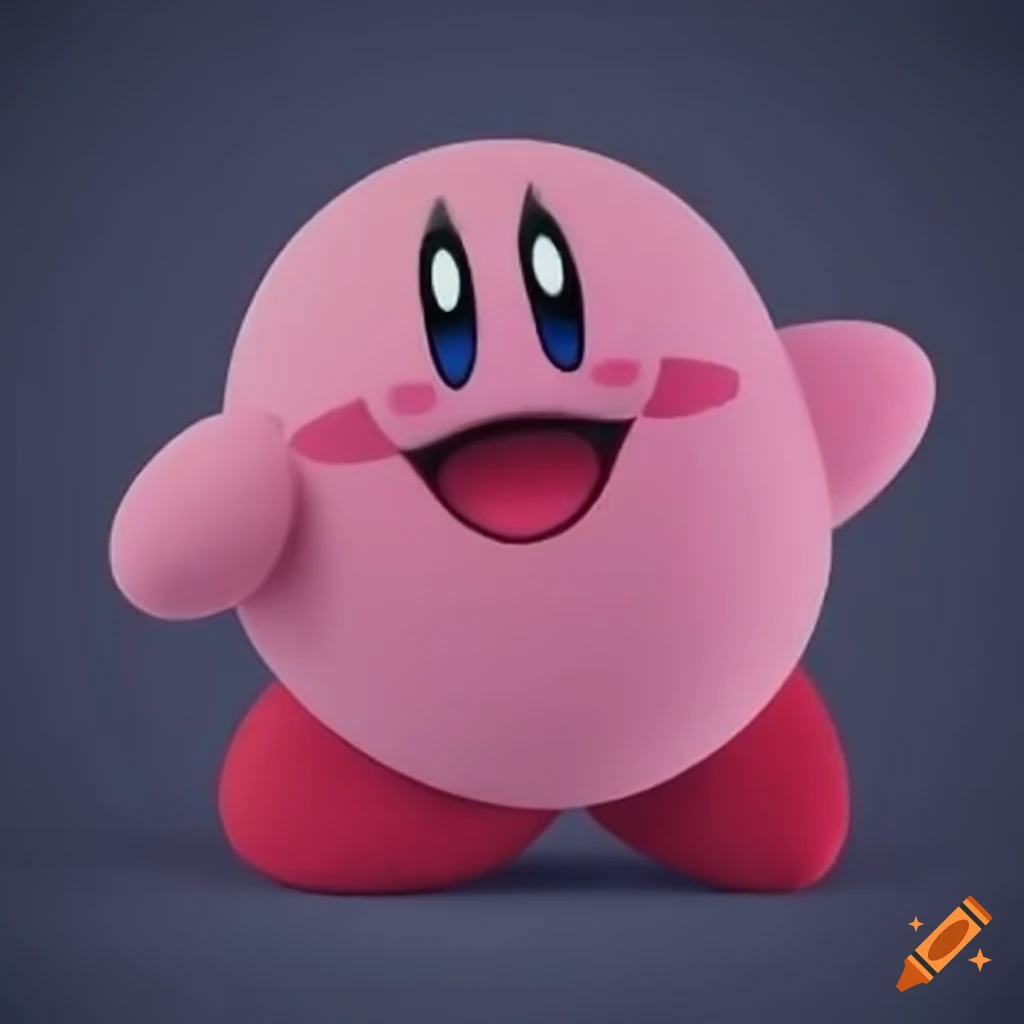 Kirby character on Craiyon