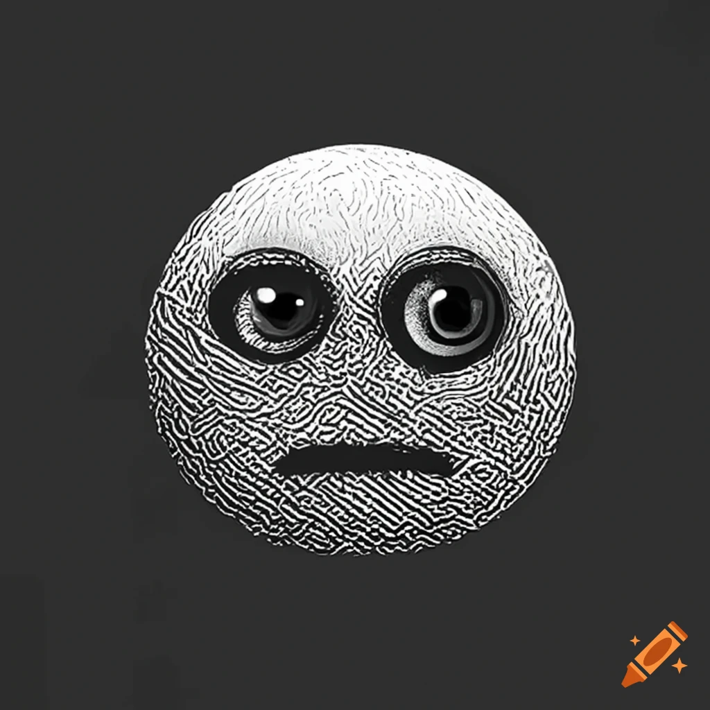 Emoji with a deadpan expression on Craiyon