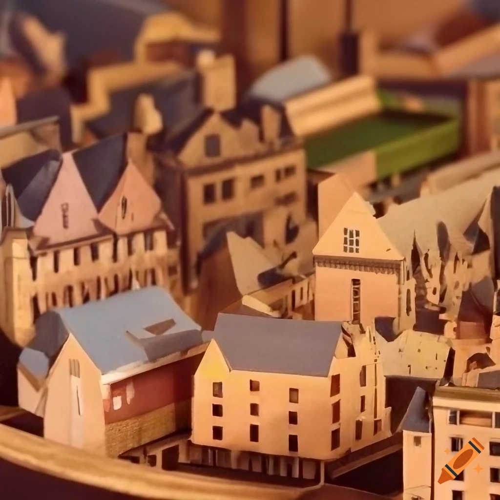 Vibrant expressionist model of Saint Malo on Craiyon