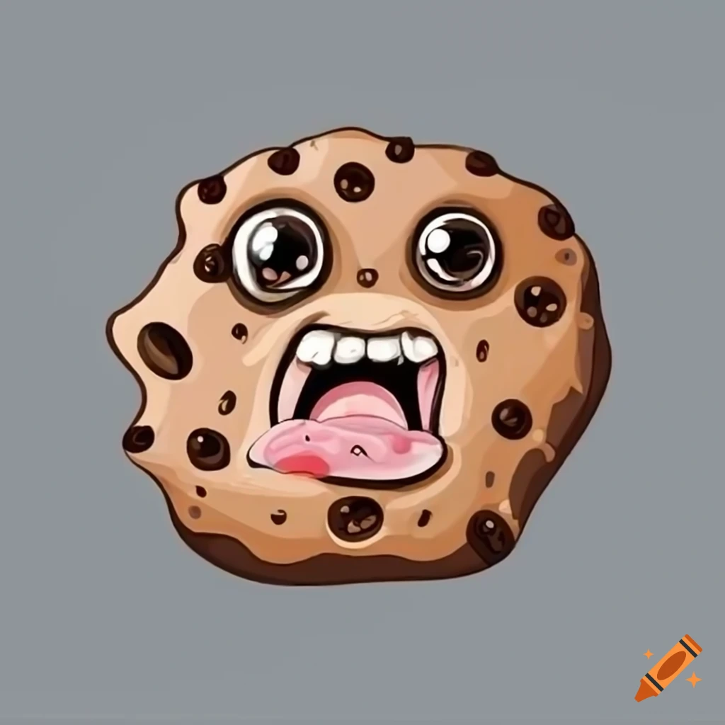 Bitten Cookie Cartoon