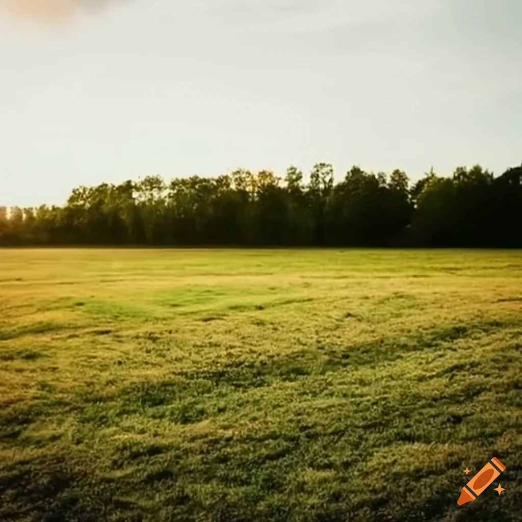 Endless field under the clear sky on Craiyon