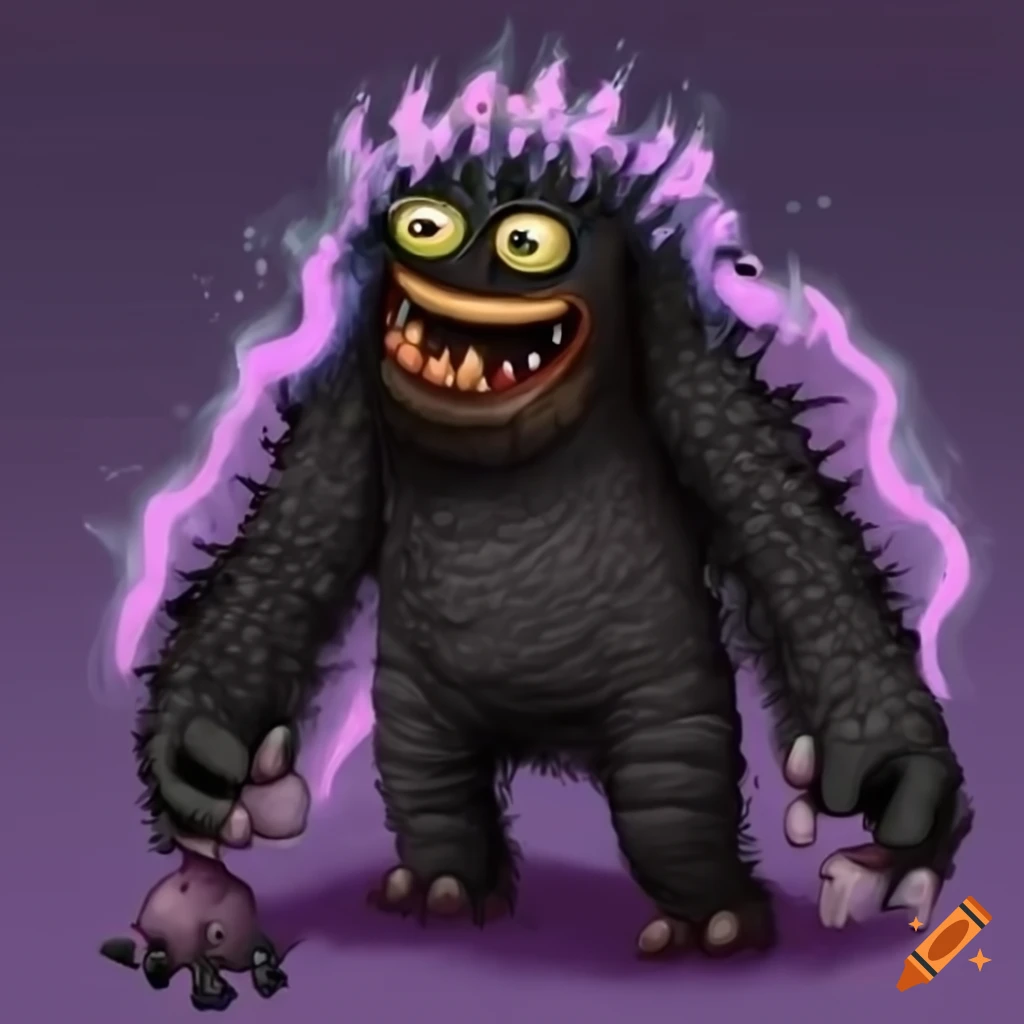 Black ink monster from my singing monsters