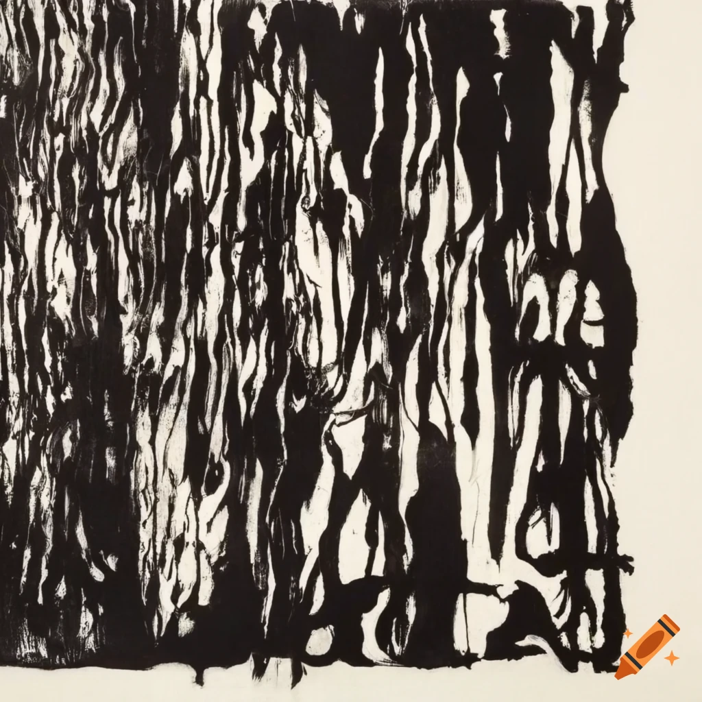 Delicate ink patterns on white paper by Henri Michaux on Craiyon
