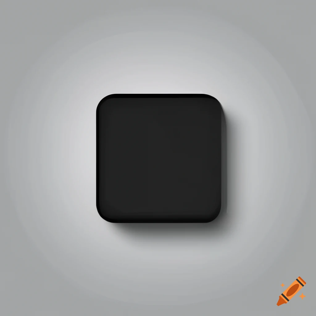 Sleek and modern rectangular web design button on Craiyon