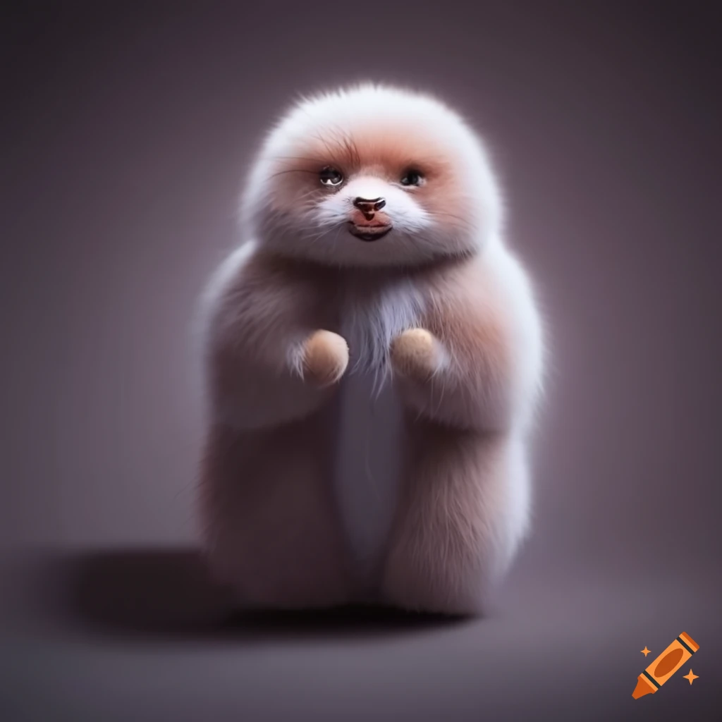 Adorable furball on Craiyon