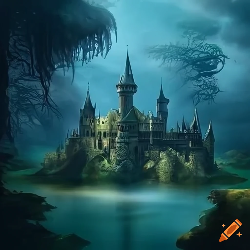 Image of a mystical fantasy realm on Craiyon