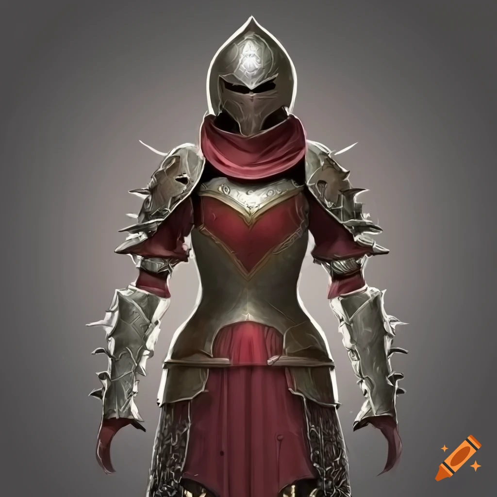 Artistic depiction of rose armor on Craiyon