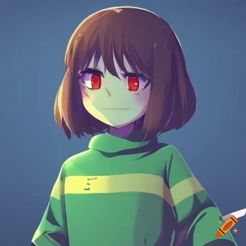 Artistic depiction of older chara dreemurr from undertale on Craiyon