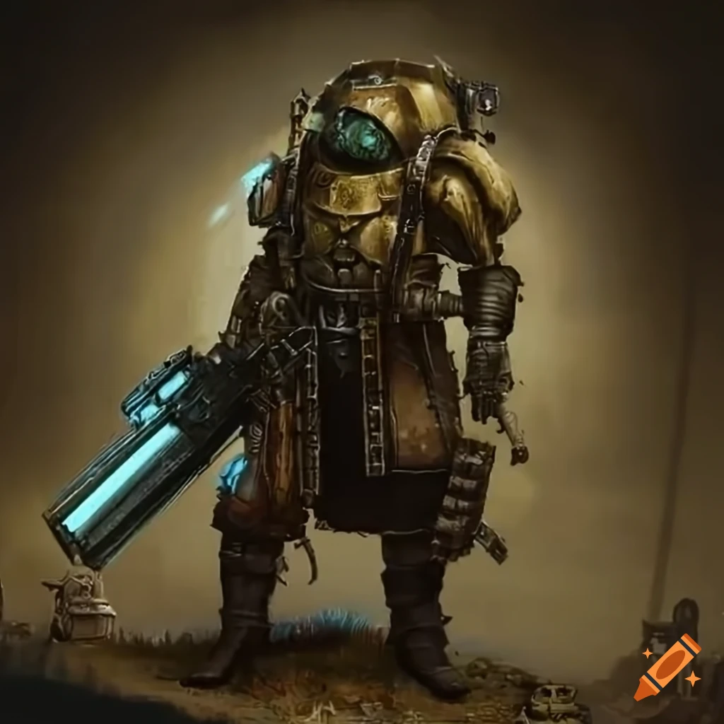 Dieselpunk soldiers with cannons and shields on Craiyon