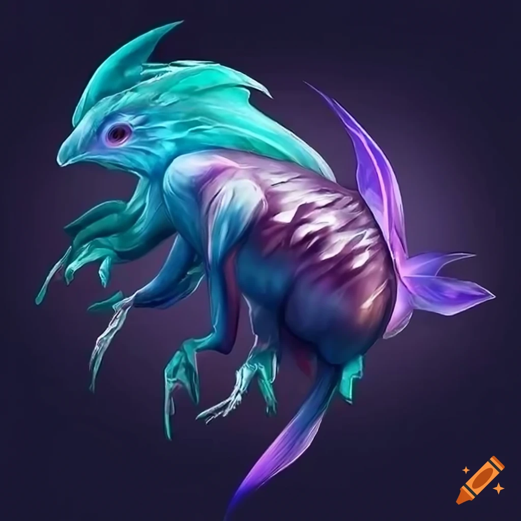 Exquisitely beautiful mythical creature on Craiyon