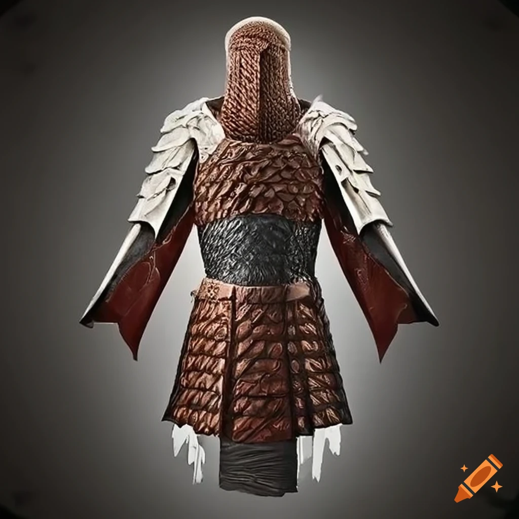 Magical scale mail armor for a fantasy adventure on Craiyon