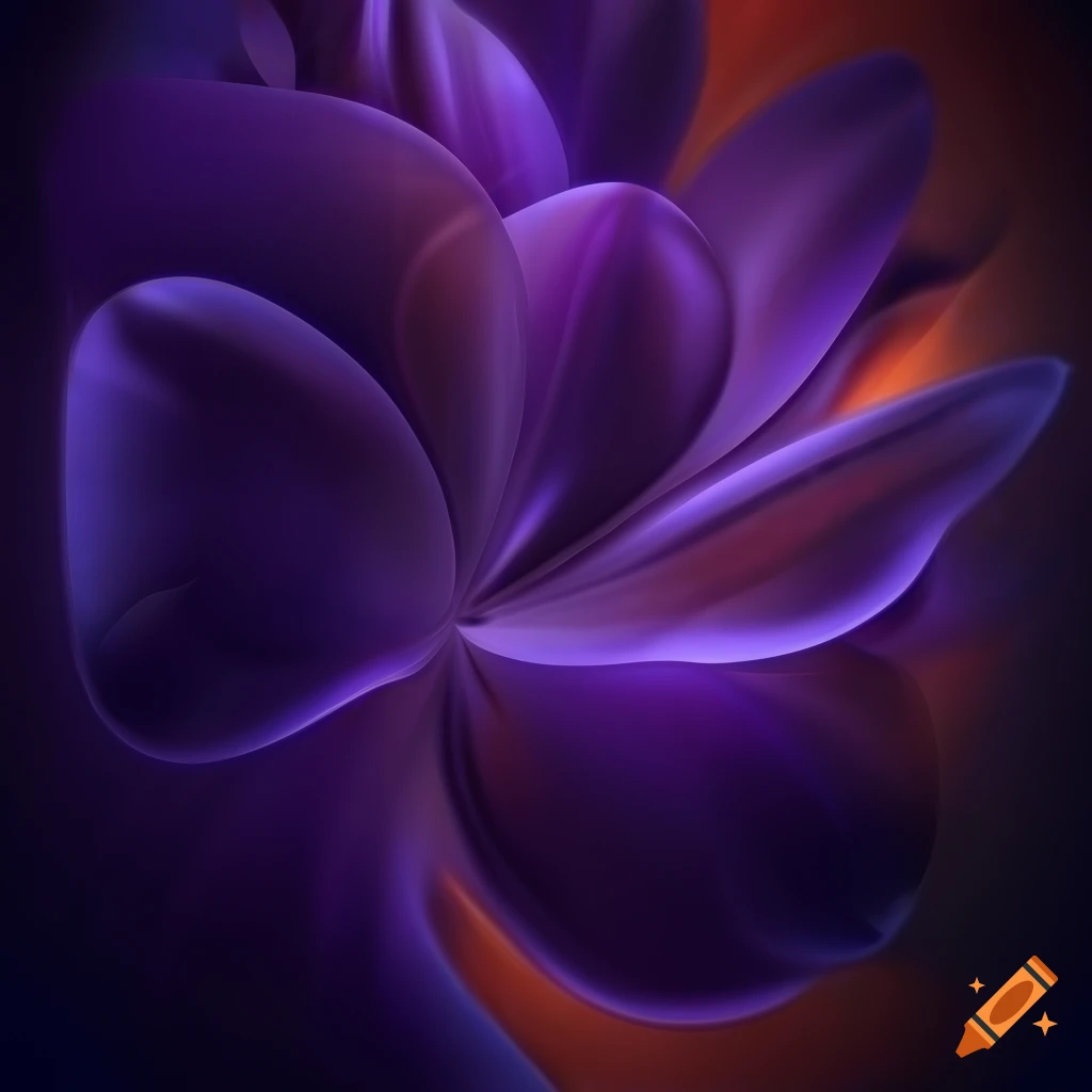 Abstract botanical digital art with vibrant colors on Craiyon