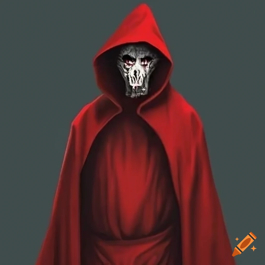 Artistic representation of a cloaked man walking through time on Craiyon