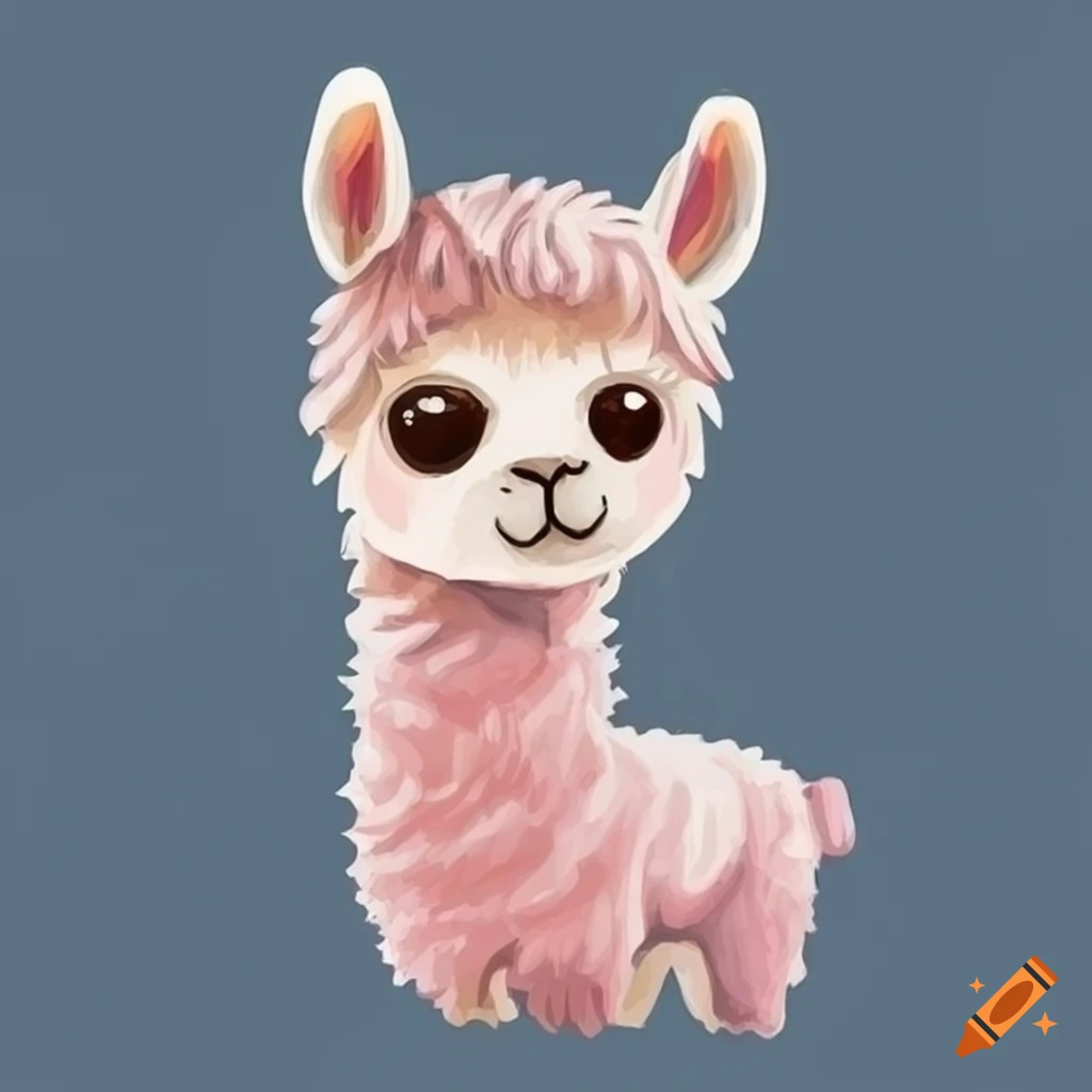 Cute Cartoon Llamas