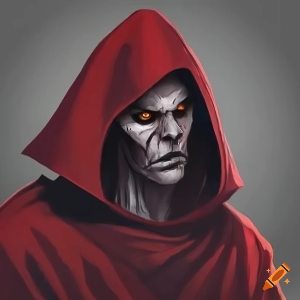 Artistic representation of a cloaked man walking through time on Craiyon