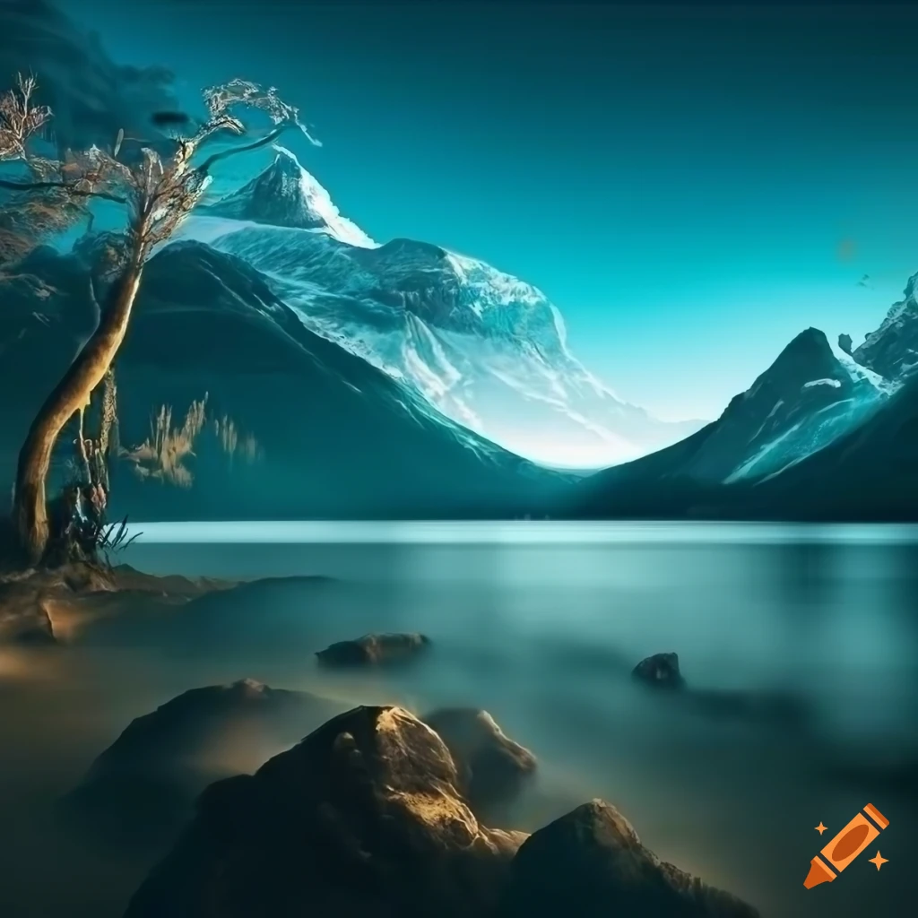 Landscape wallpaper on Craiyon