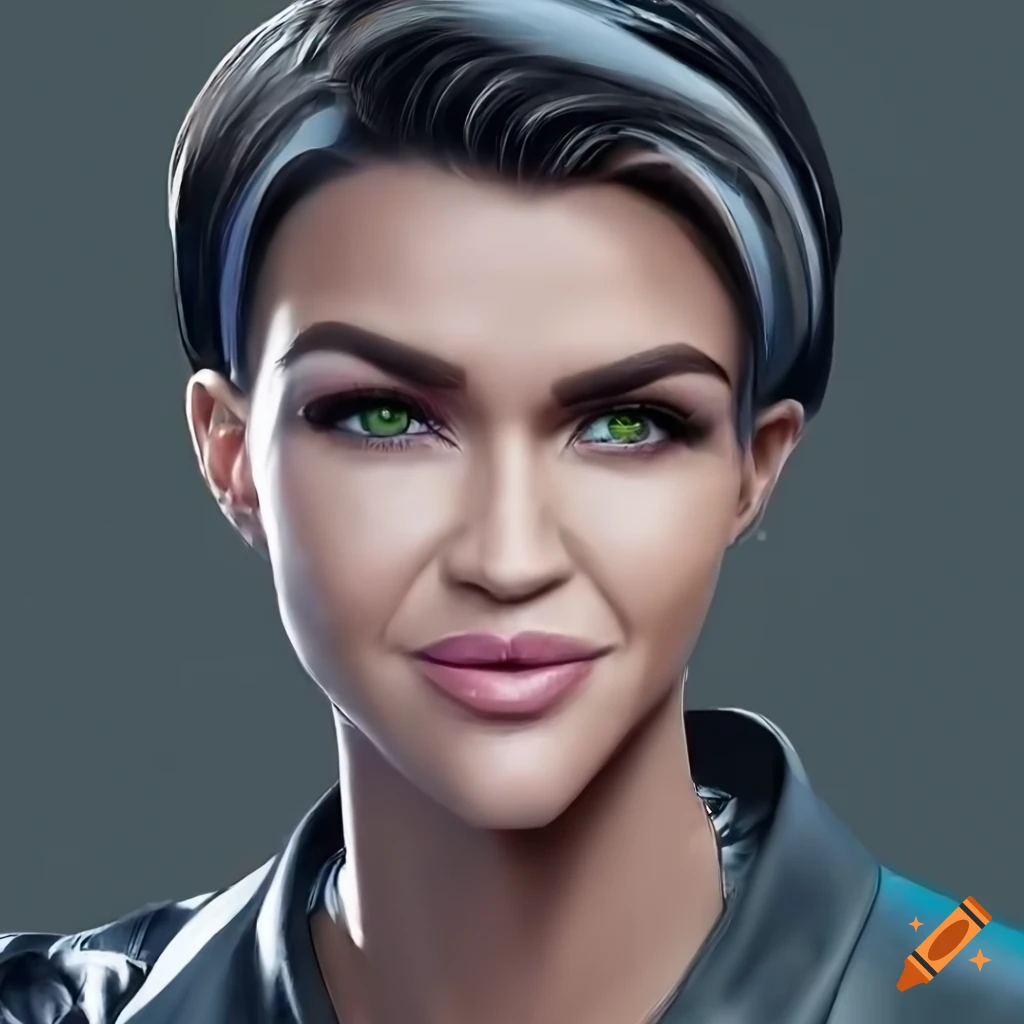 Ultra hd portrait of ruby rose at times square