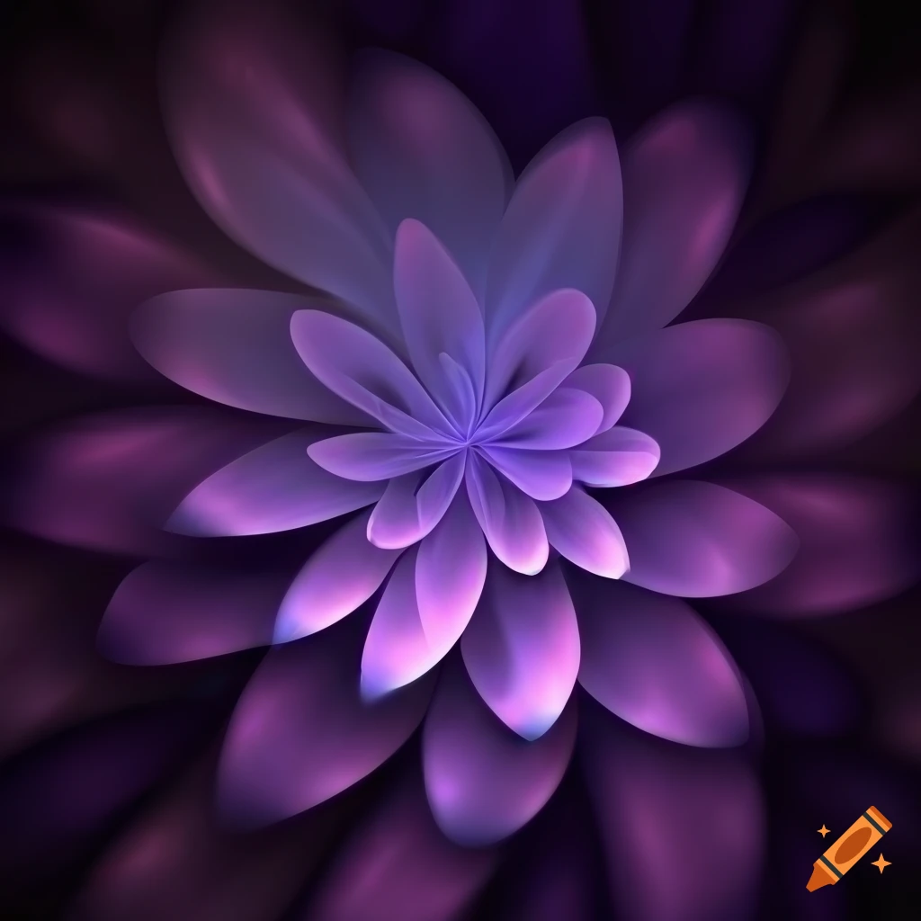 Abstract botanical digital art with vibrant colors on Craiyon
