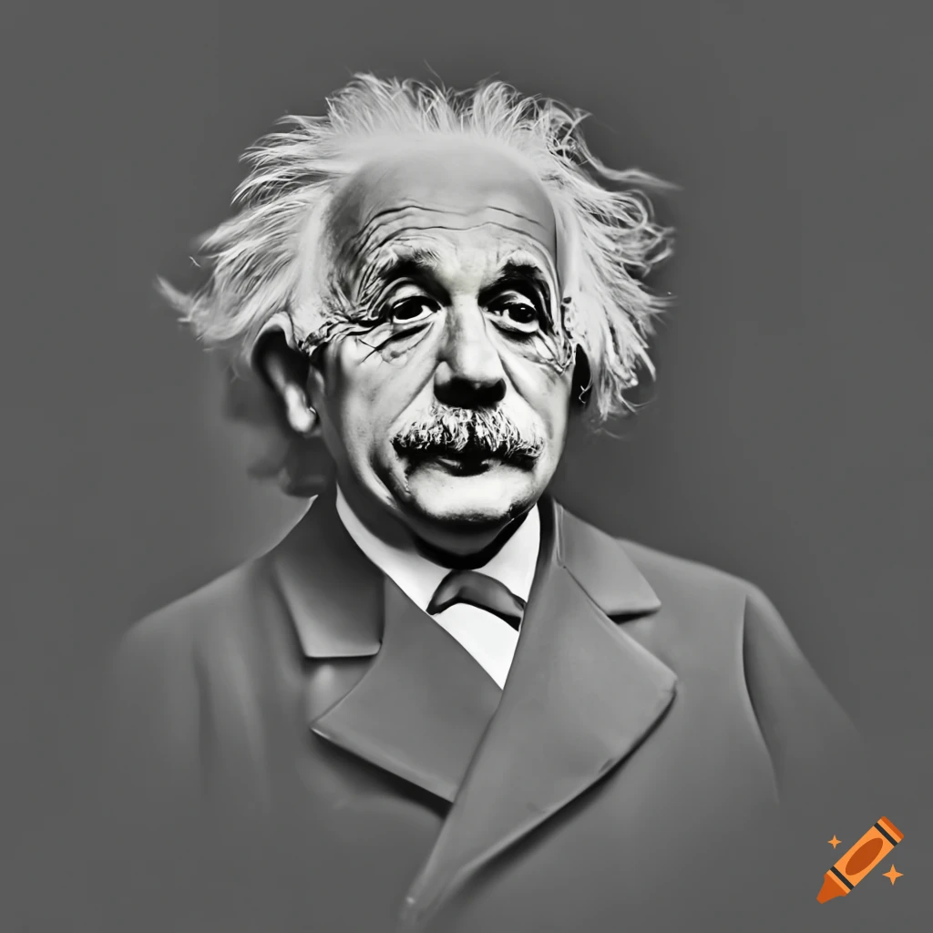 Albert Einstein playing football on Craiyon