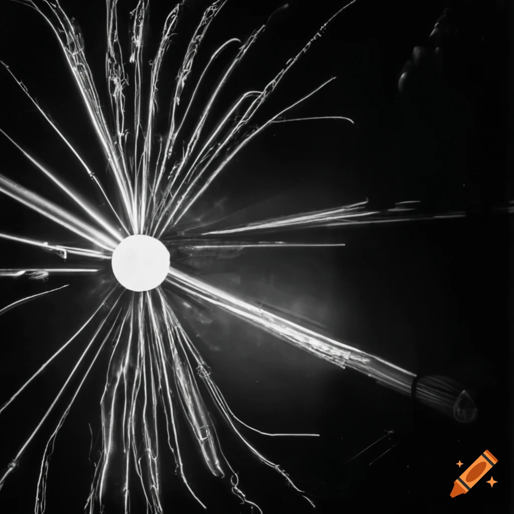 Black and white experimental photography on Craiyon