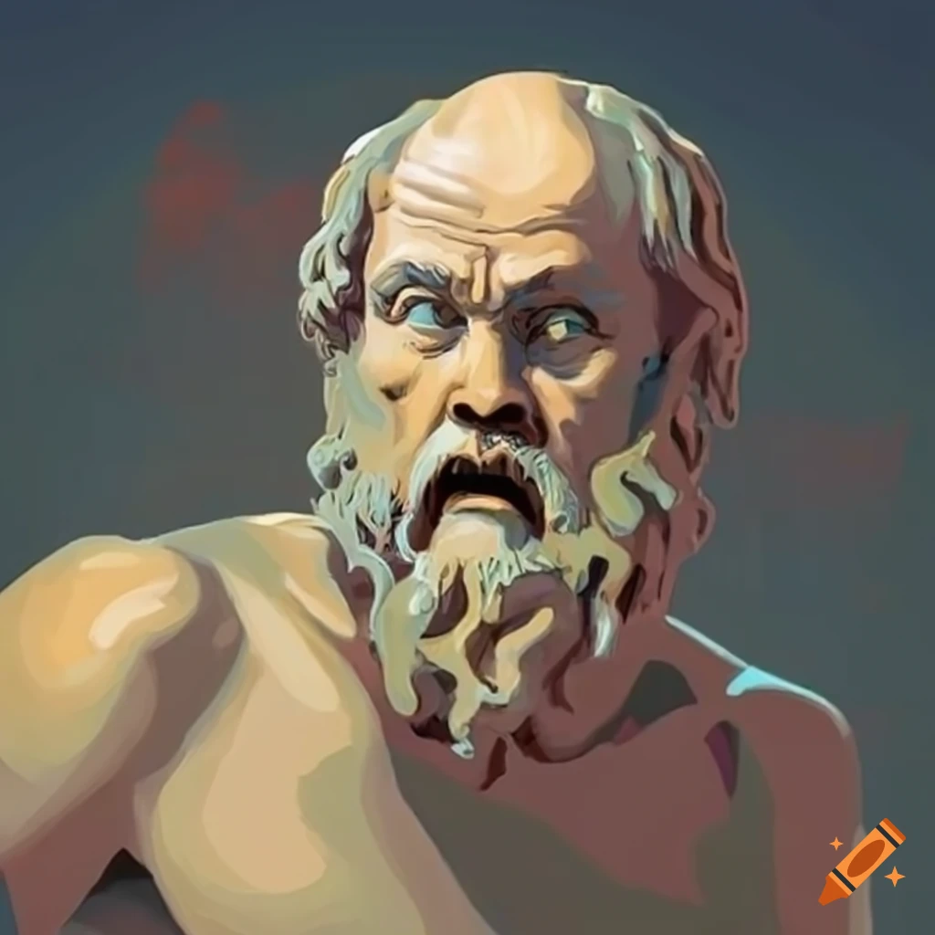 Portrait of socrates on Craiyon