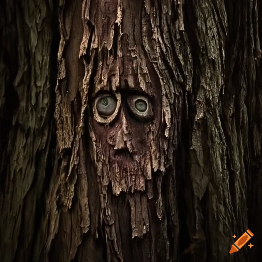 Bark texture with hidden faces