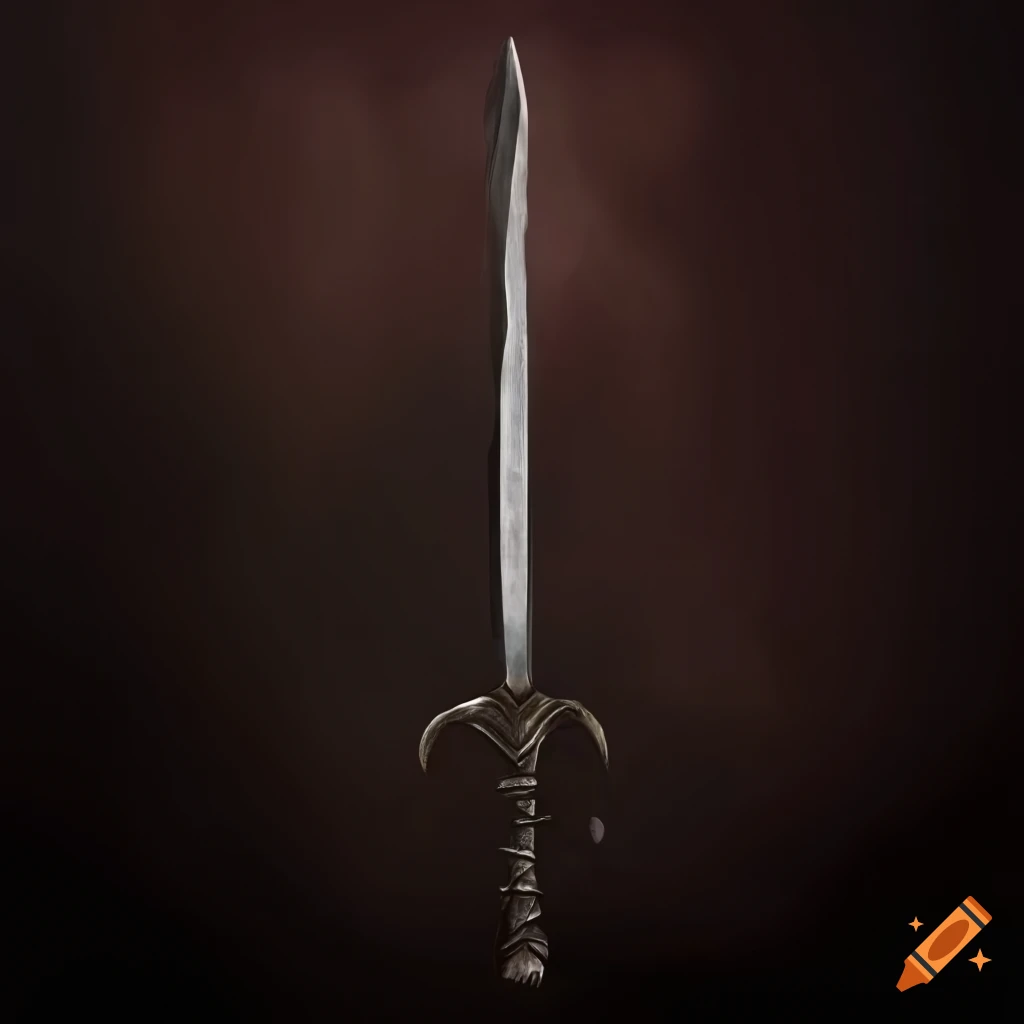 Photorealistic art of a longsword weapon on Craiyon