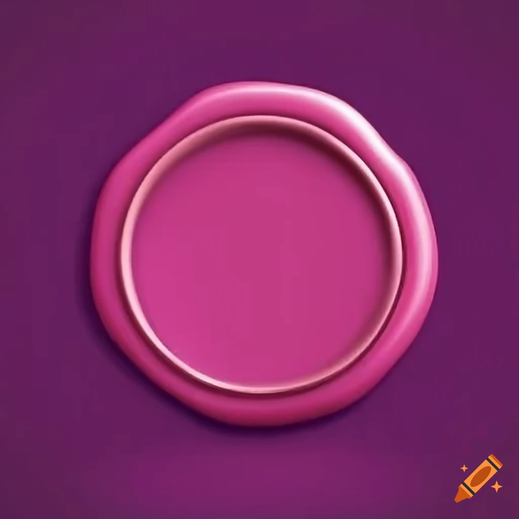 Elegant pink diamond wax seal drawing on Craiyon